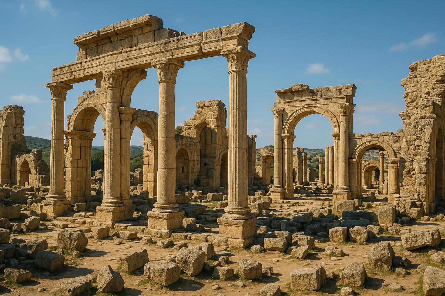 Ancient ruins in Amoud